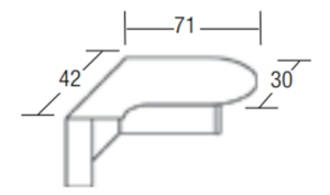 Curved Corner Bullet L-Shape Desk Set - Classic Laminate Series ...